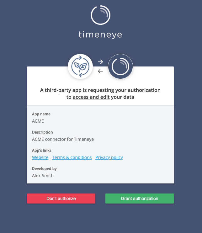 Getting started with Timeneye's API