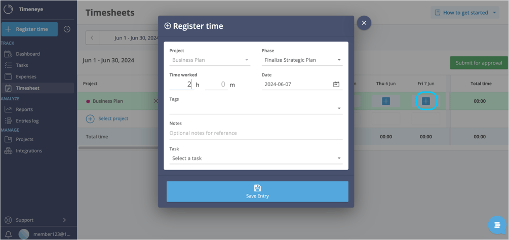 How to submit Time and Expenses for approval