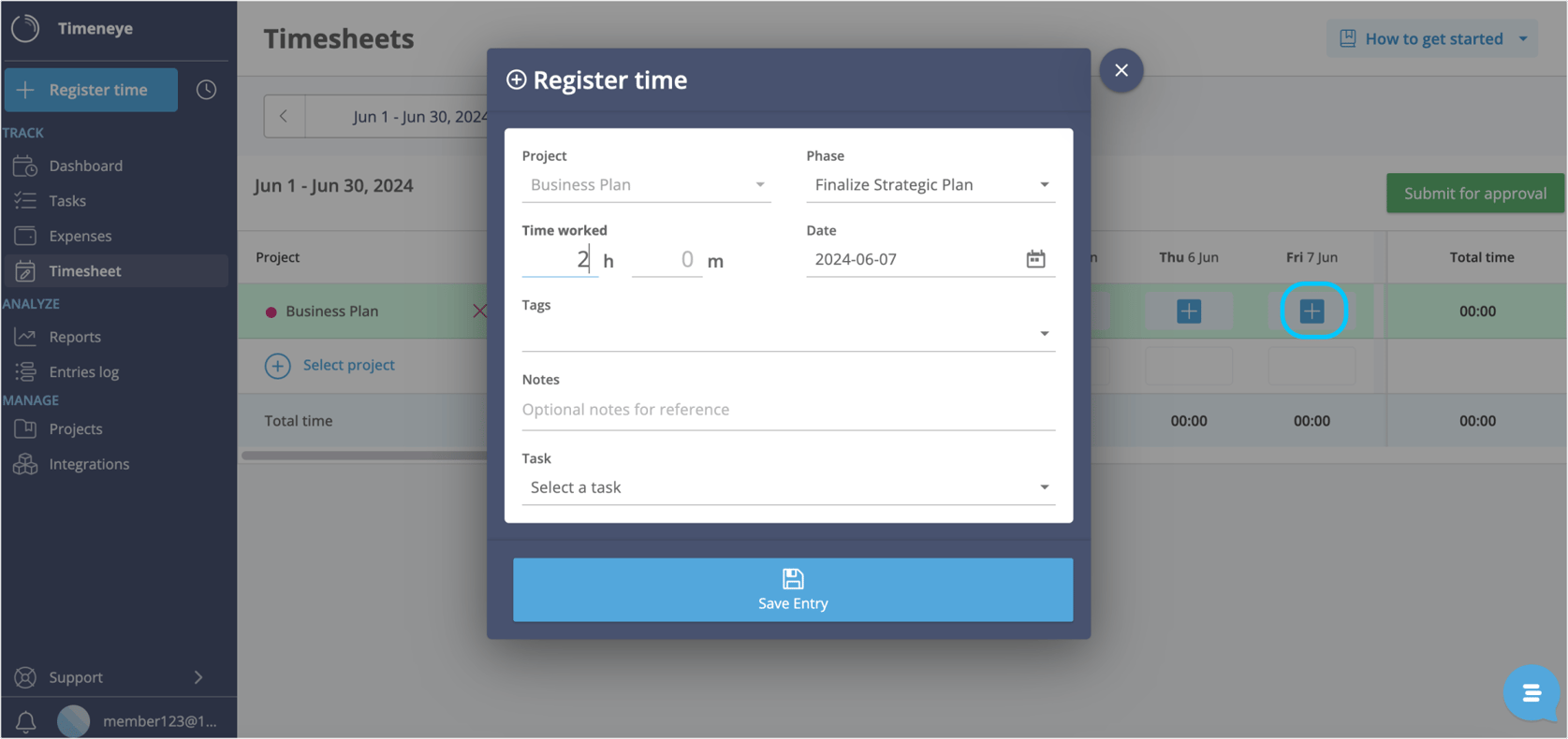 How to submit Time and Expenses for approval