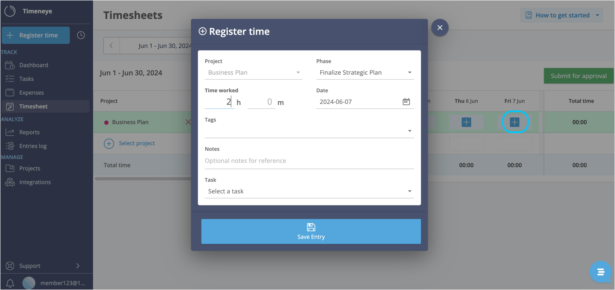 How to submit Time and Expenses for approval