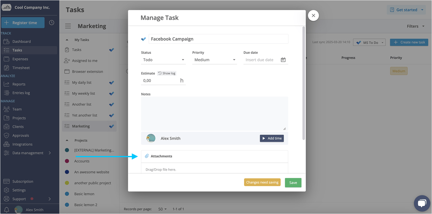 Task tracking and Task management